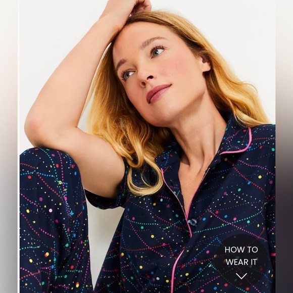 LOFT | Intimates & Sleepwear | Loft Nwt Holiday Lights Traditional ...
